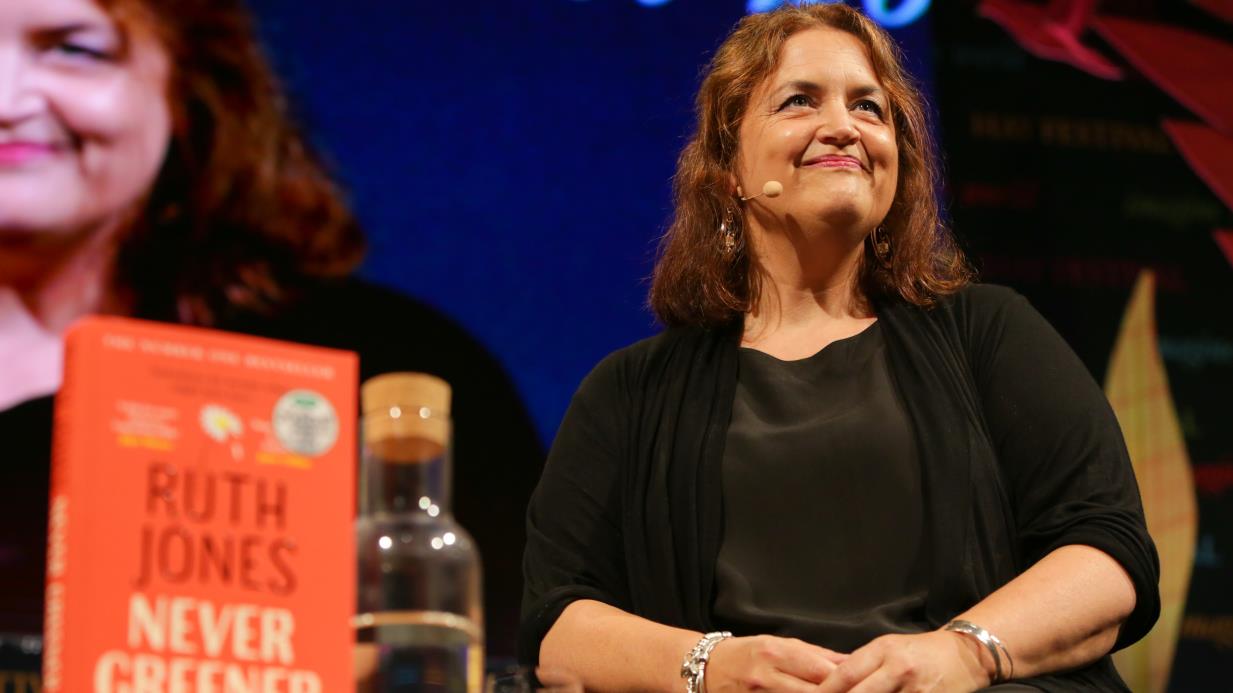 Hay Festival Wales - Joking with Jones