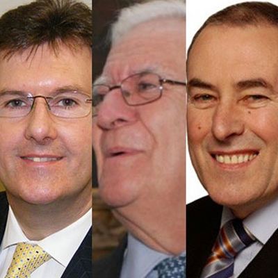 Mitchel McLaughlin, Jeffrey Donaldson and Ronan Fanning - Hay Festival